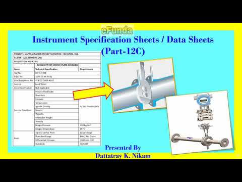 Instrument Specification Sheets (ISS) / Data Sheets (Part -12C) - YouTube