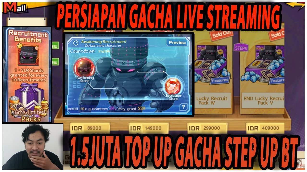 🔥🔥TOP UP 1.5JUTA UNTUK GACHA STEP UP BLACK TICKET [SIAPA GACHA UR G4 ...