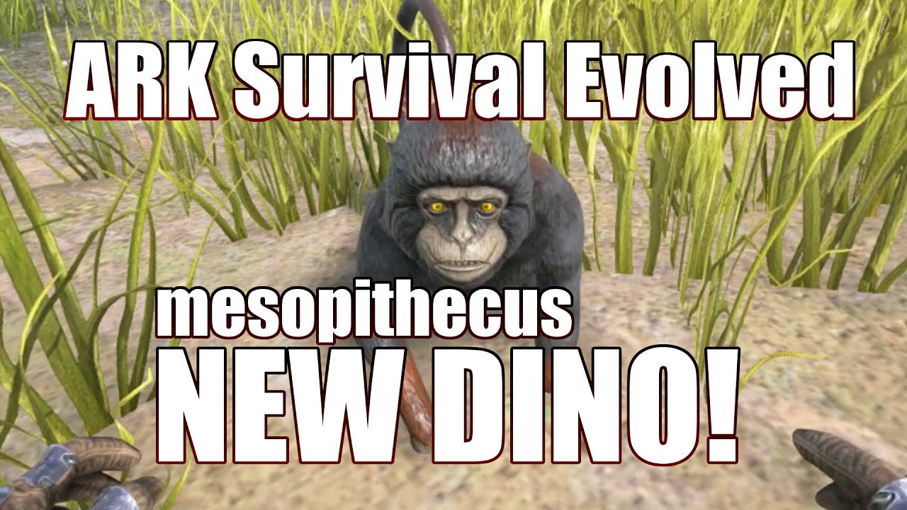 ARK: Survival Evolved - New Dino! - Mesopithecus Kibble Tame! - YouTube