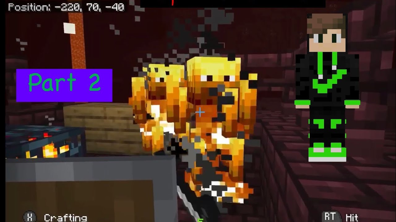 Alpha Adventures Into The Nether Minecraft Part 2 - YouTube