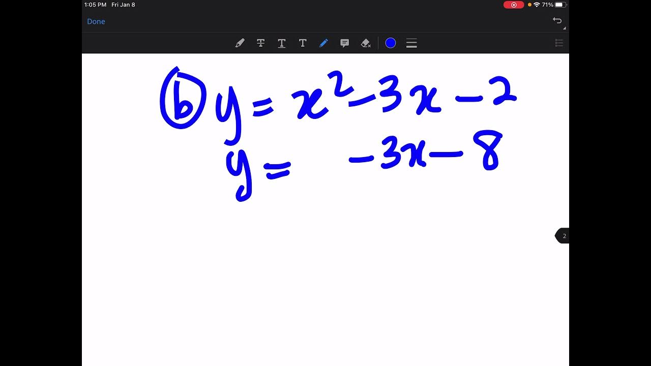 Solving Nonlinear Systems Of Equations By Elimination Part 2 Youtube