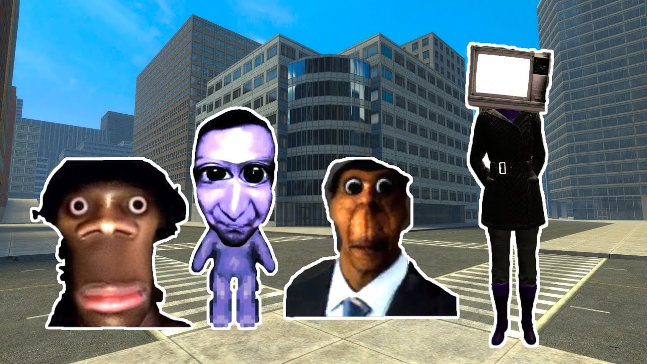 Hi My Name is Aughhhh, Obunga, Ao Oni and TV Women Nextbot in Gmod ...
