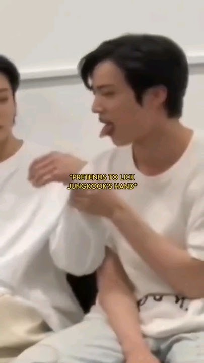 Jin Lick The Jung Kook Hands 😱😅look Jkkkk At V No Words Btsshorts Youtube