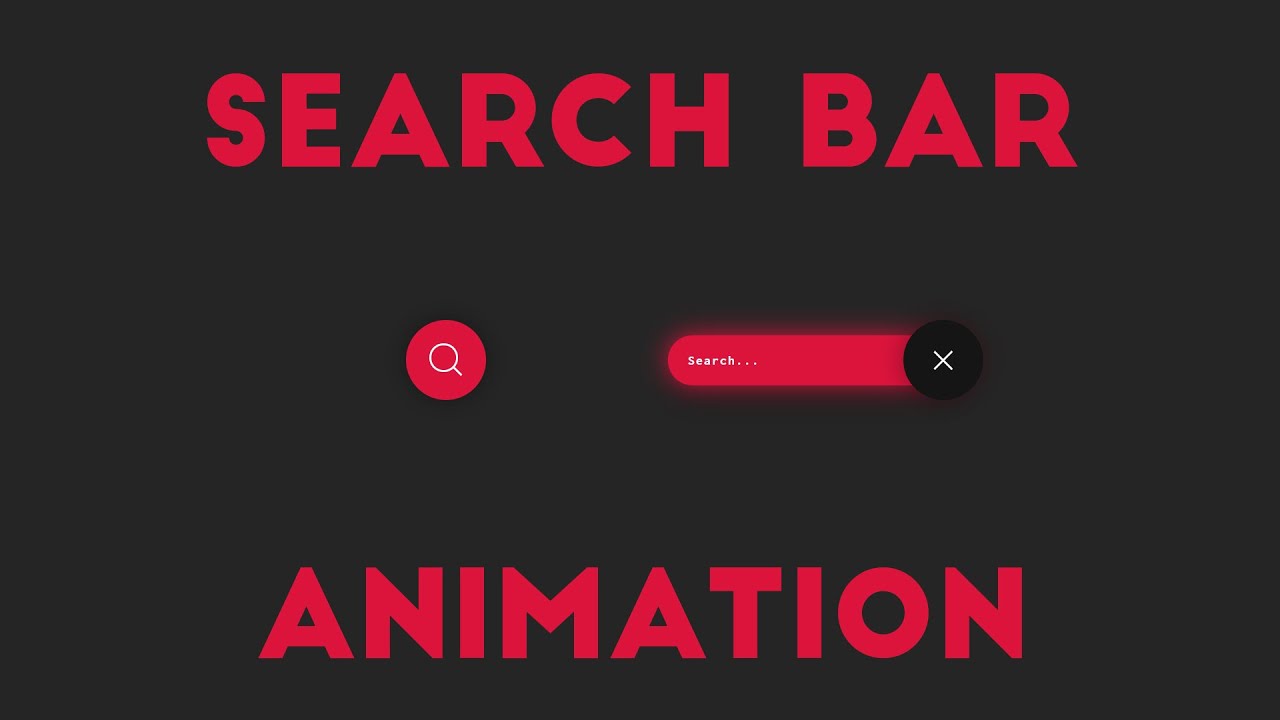 Search Bar Using Html And Css 2020 Youtube