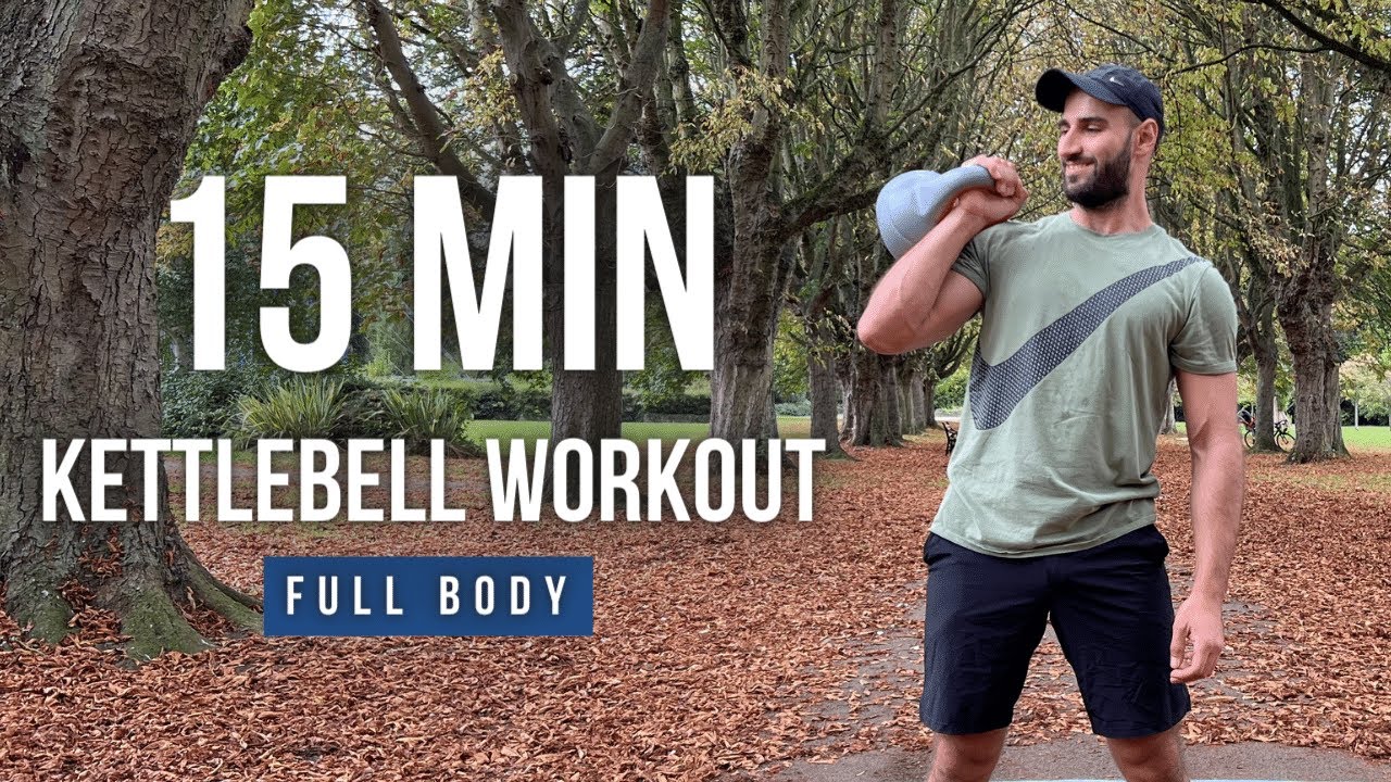 15 Min Full Body Kettlebell Strength & Cardio Workout | Circuit - YouTube