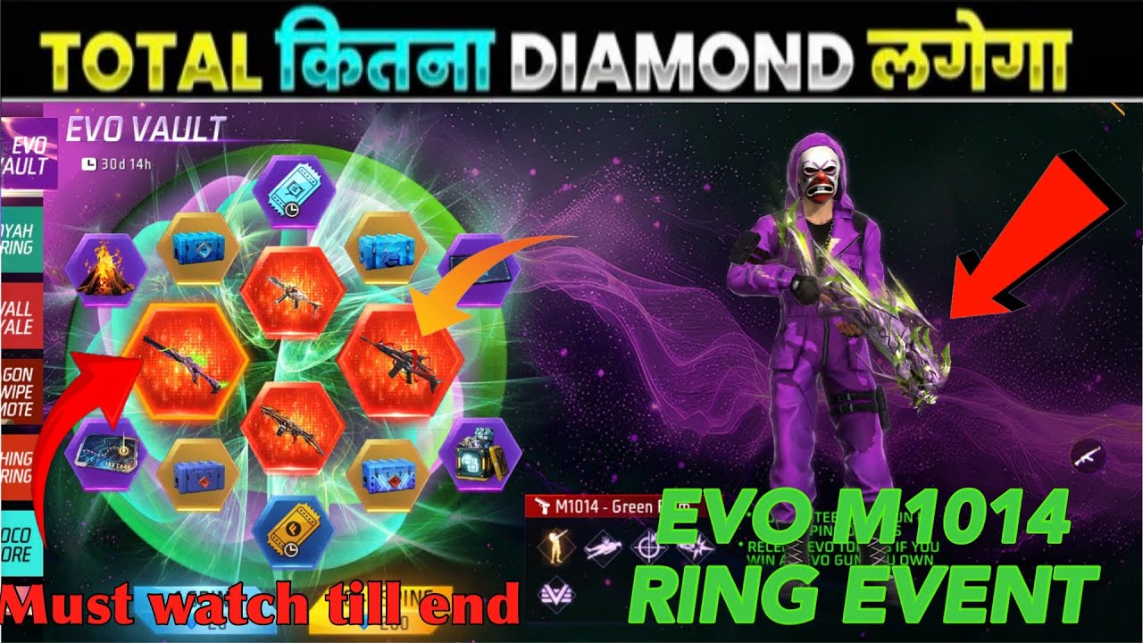 NEW EVO VAULT EVENT SPIN | EVO M1014 SPIN FREE FIRE |NEW EVO VAULT SPIN ...