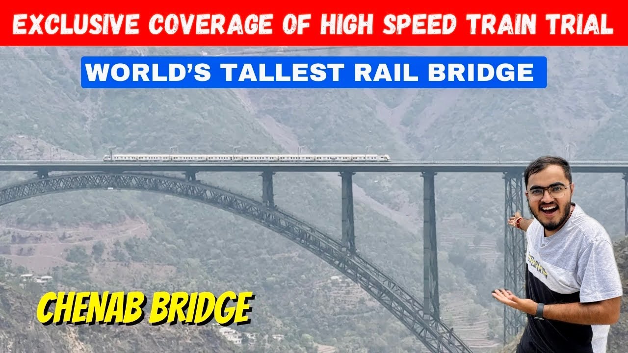 Most Exclusive Coverage Sangaldan to Reasi High Speed Train Trial on ...