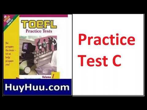 06 Toefl Test Preparation KIT Volume 1 Practice Test C - YouTube