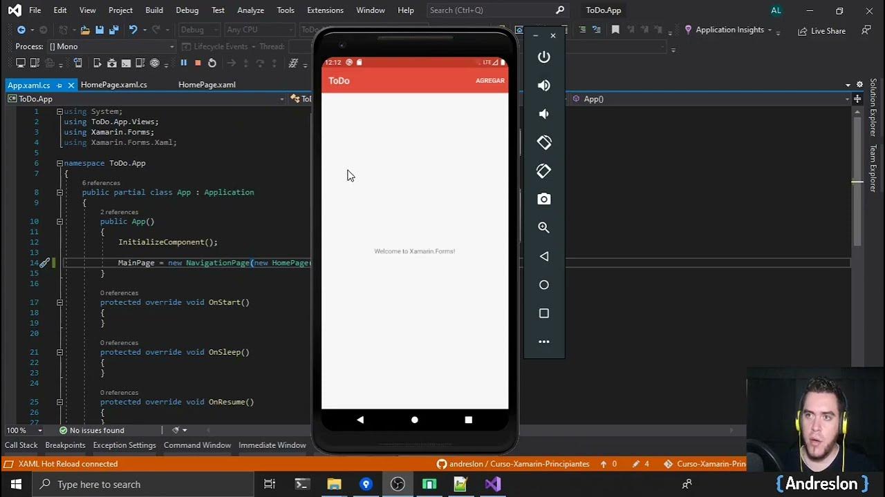 10-Navegación entre páginas | Xamarin Forms desde 0 para Principiantes ...