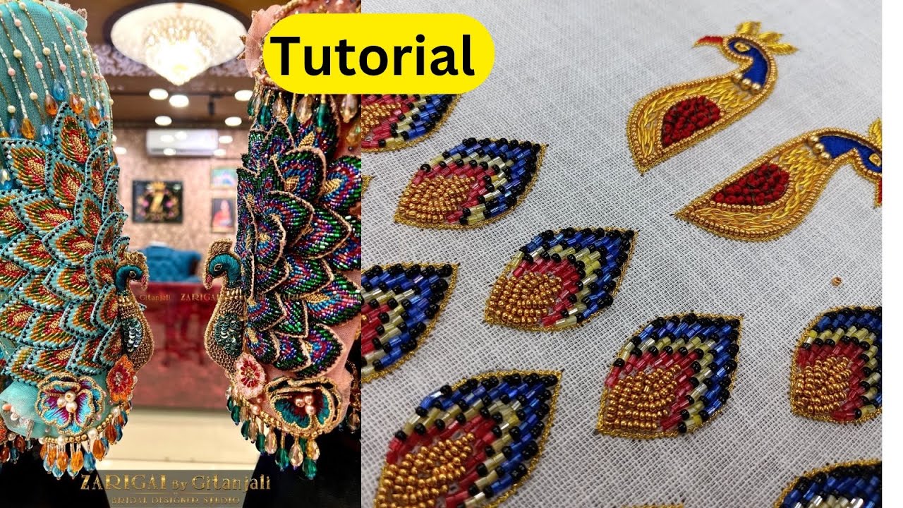 5D peacock Aari work || Blouse design || #aariembroidery2_0 #aariwork - YouTube