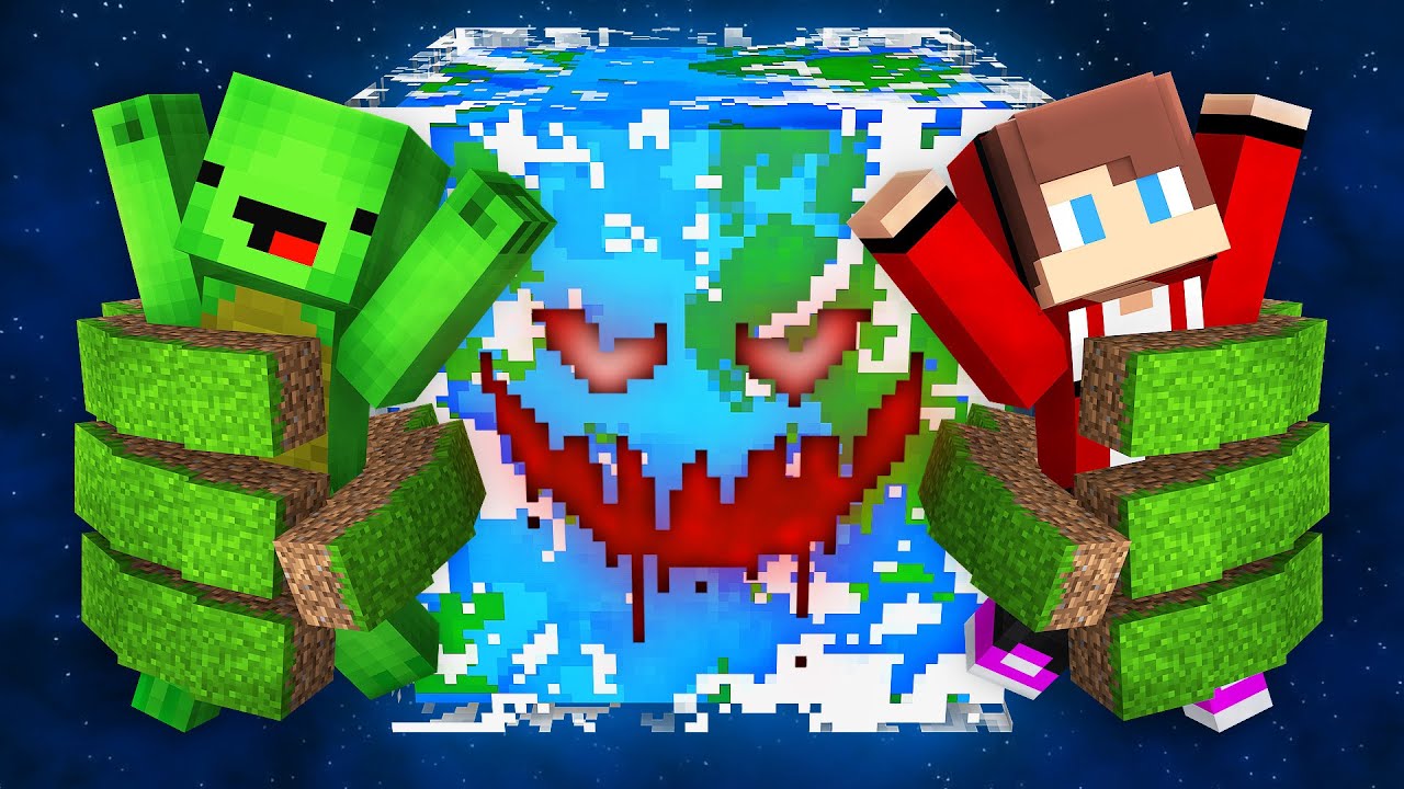 JJ and Mikey Escape From Evil Planet in Minecraft ! (Maizen) - YouTube