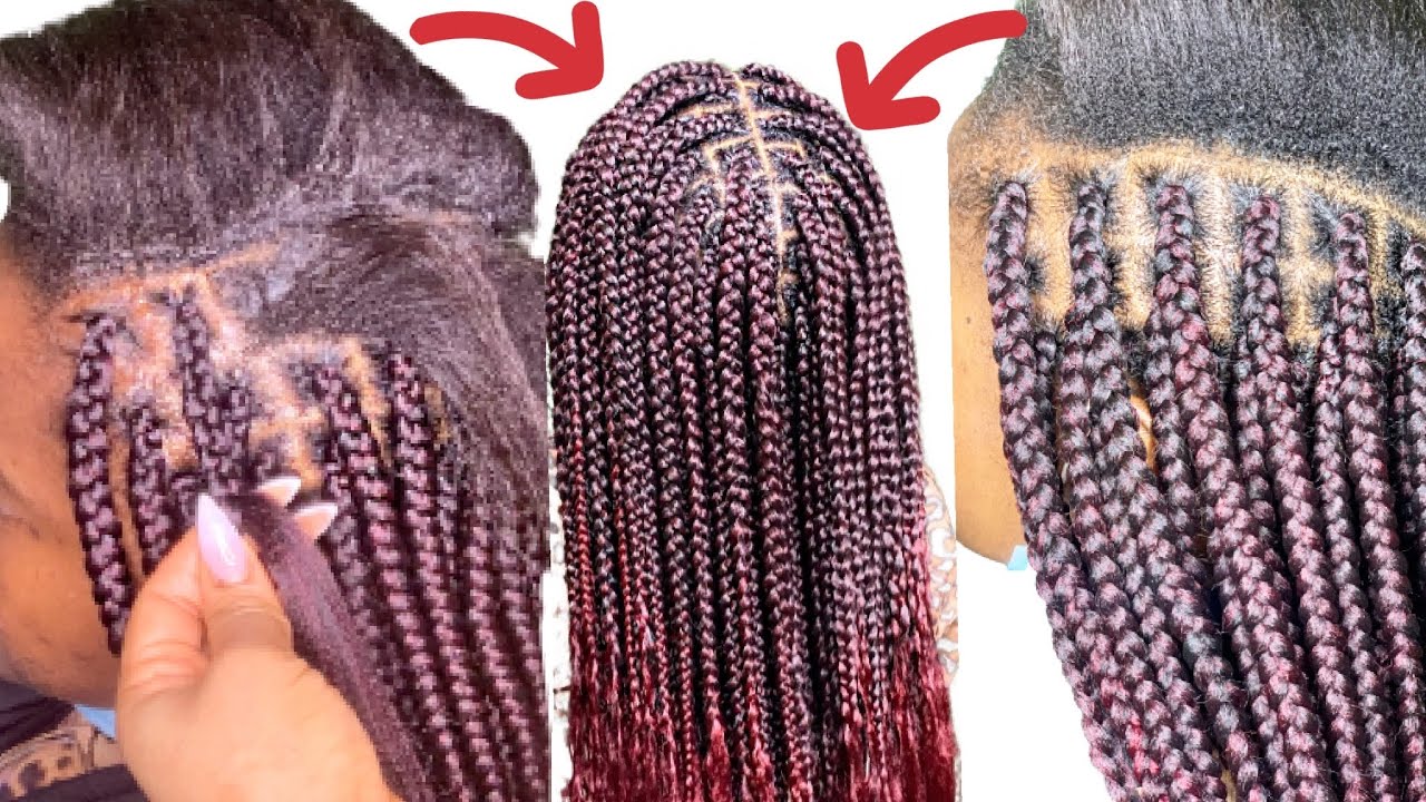 BRAIDS CLASS: Perfect your box braids, no lumps no bumps + Dipping ...