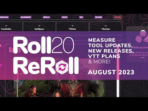 Roll20 ReRoll 5: Measure Tool, New Releases, & Roll20 Characters - YouTube