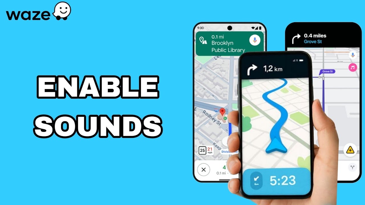 How To Enable Sounds On Waze App | Step By Step - YouTube