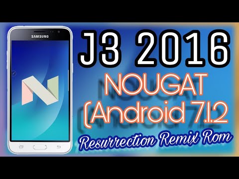 Install Nougat on Galaxy J3 2016 (Resurrection Remix) /STABLE/ 2018
