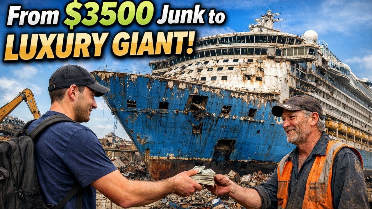 From $3500 Junk to Luxury Giant Restoring a Royal Caribbean Ship - YouTube