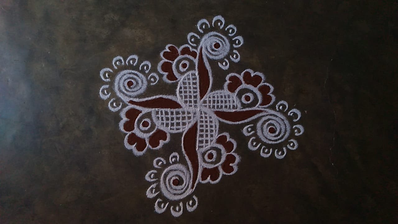 Today special rangoli kolam//Saturday morning kolam//kaalai thendral ...