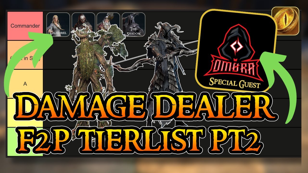 🔴 Part 2 - Damage Dealer Commander F2P Tier + Special Guest - LOTR Rise ...