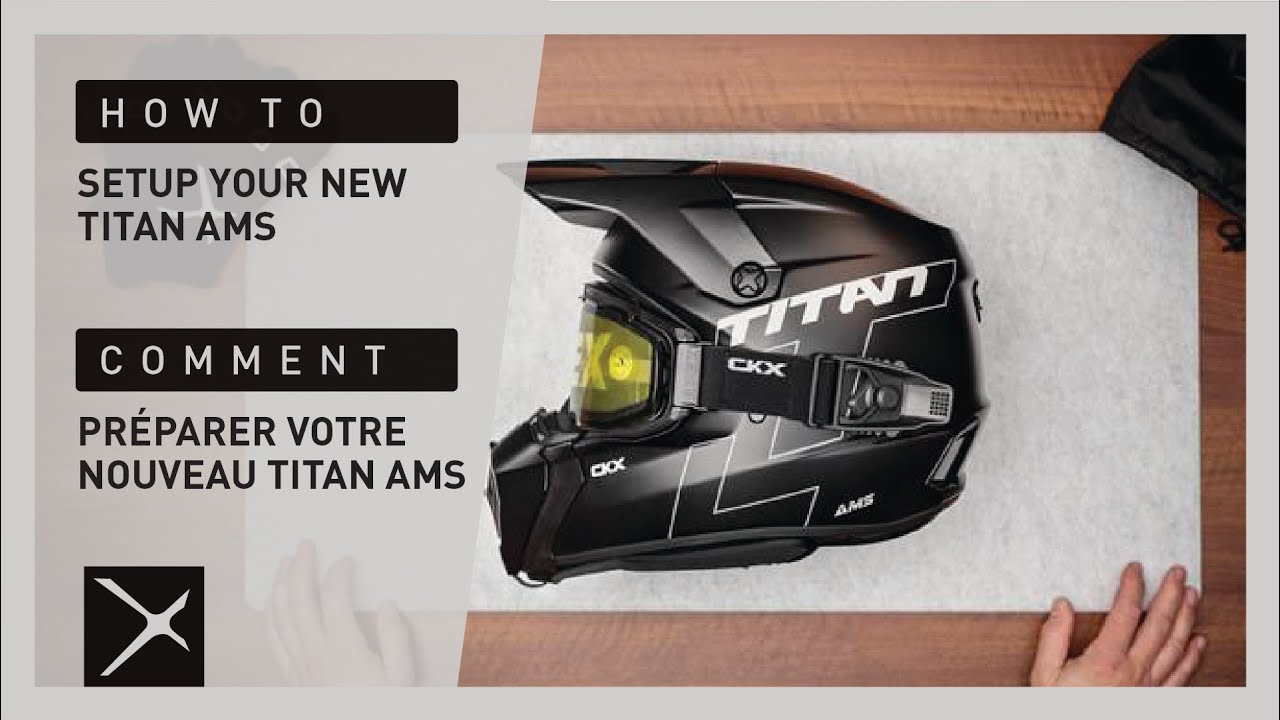 How to Setup your Titan AMS Helmet | Titan AMS Unboxing - YouTube