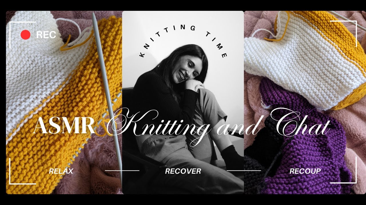 ASMR Knitting Pride Scarves Non Binary and Shop Update - YouTube