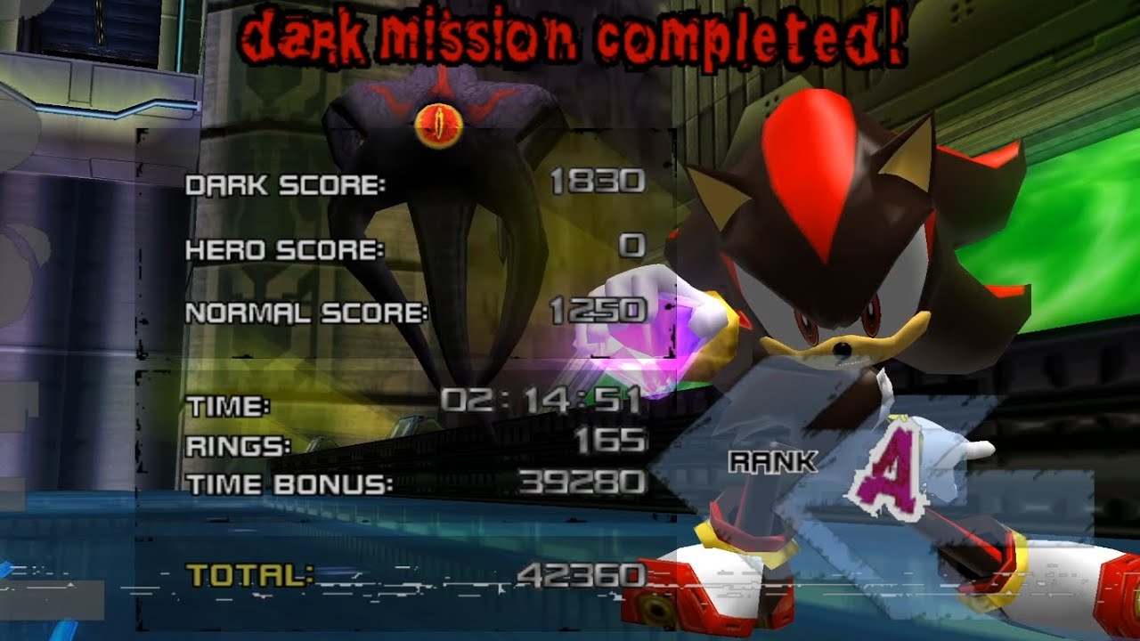 Cosmic Fall (Dark) A-Rank - Shadow the Hedgehog: Reloaded 1.0 - YouTube