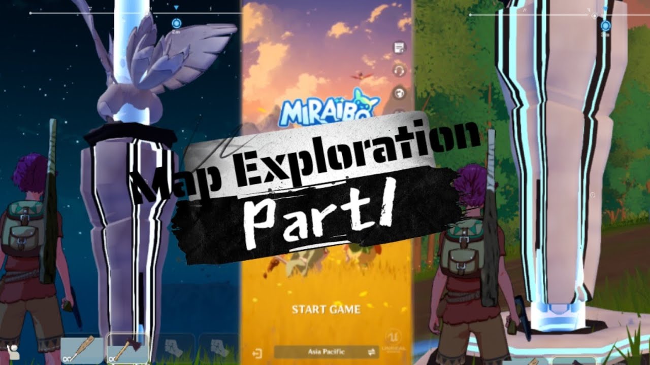 Miraibo go map exploration | Best base locations | Mining locations and ...