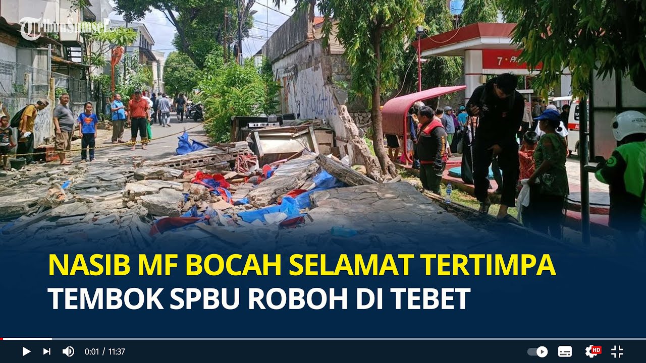 Nasib MF Bocah Selamat Tertimpa Tembok SPBU Roboh di Tebet, Pilu Ibu ...