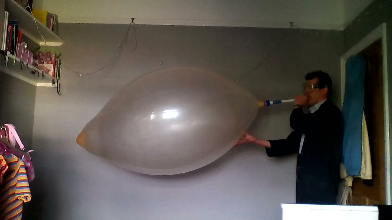 Ballooner Tick does it again! A giant clear doll balloon b2p. - YouTube