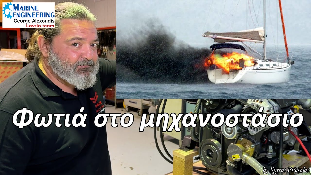 Φωτια στο μηχανοστασιο - YouTube