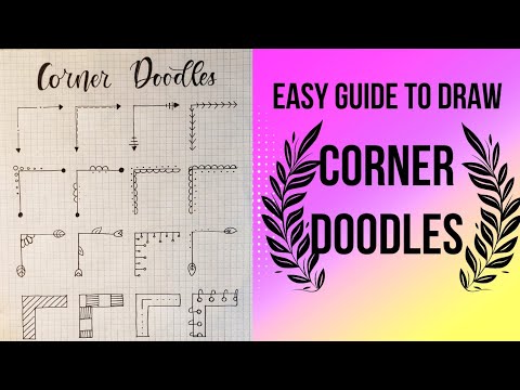 How To Draw Corner Doodles | Bullet Journal Ideas | ‎@ArtForAllbySaumya ...