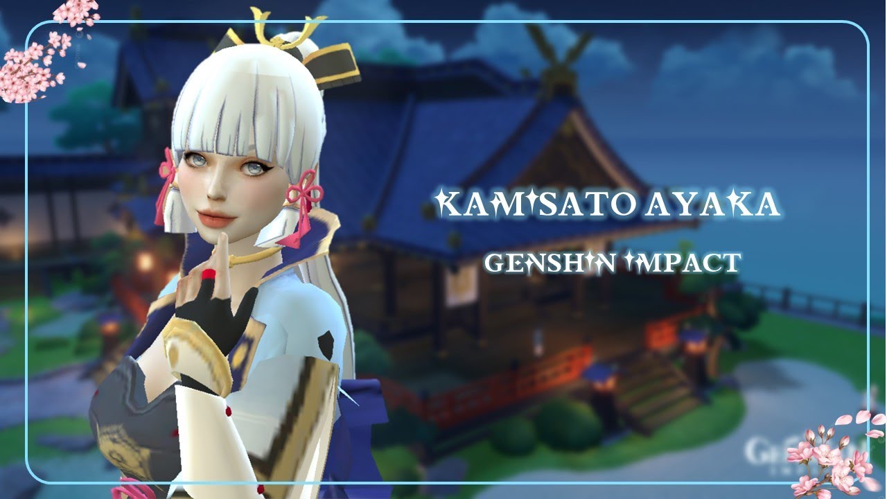 Speed sims - Kamisato Ayaka ~ Genshin Impact - The Sims 4 [CON CC] - YouTube