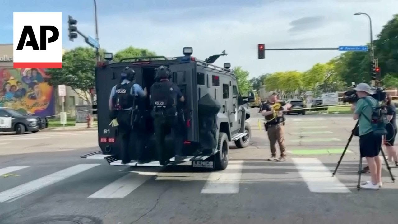 Three killed, including suspected gunman, in Minneapolis shooting - YouTube