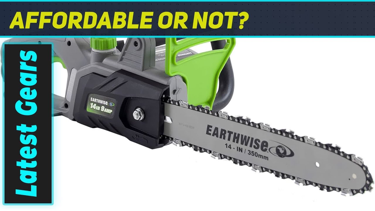 Earthwise CS33014: Powerful & Lightweight Electric Chainsaw - YouTube