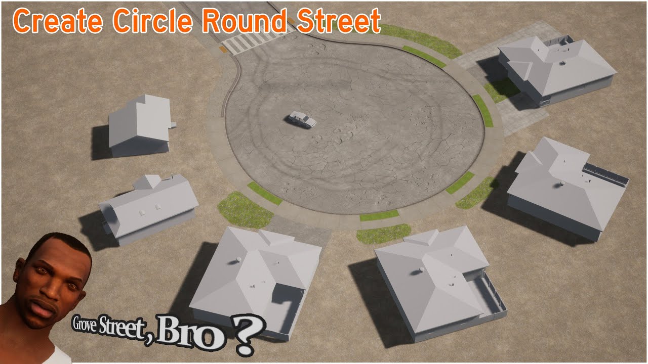 How Create Round Circle Street - YouTube