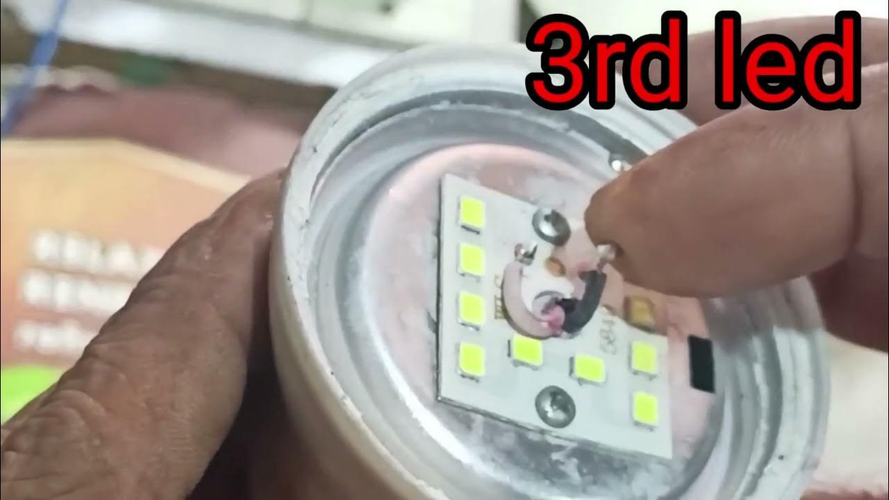 How to repair LED 💡 bulb अनेक तरह से LED बल्ब बनाए #bulbrepair #electrichospital - YouTube
