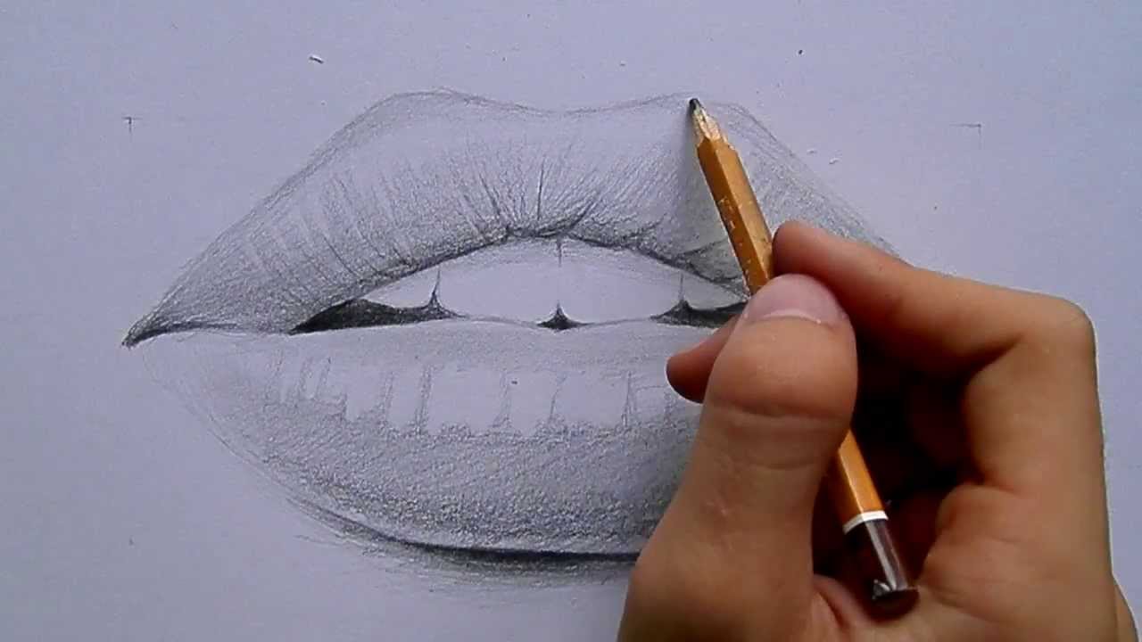 Як малювати губи How To Draw Lips малюнок простим олівцем Youtube