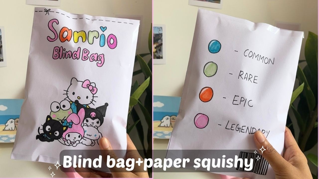 How to make BLIND BAGS + PAPER SQUISHIES 🧸☁️ || Cuddle Cloud - YouTube