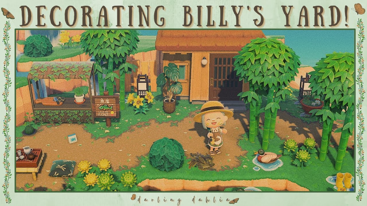 Decorating Billy's Yard || Animal Crossing: New Horizons 🐐 - YouTube