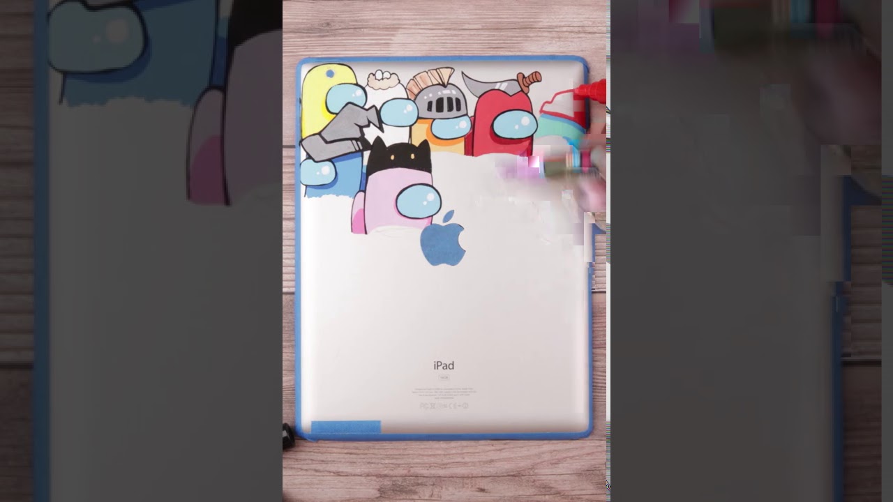 Customizing my iPad with Among Us Characters - YouTube