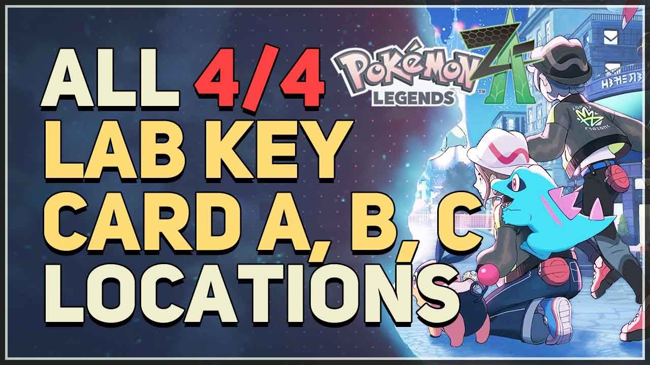 All Lab Key Card A, B, C Locations Pokemon Legends Z-A - YouTube