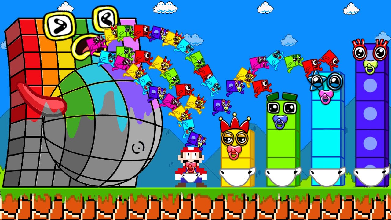 Numberblocks Lost Color but Can Mario save Numberblocks in Super Mario ...