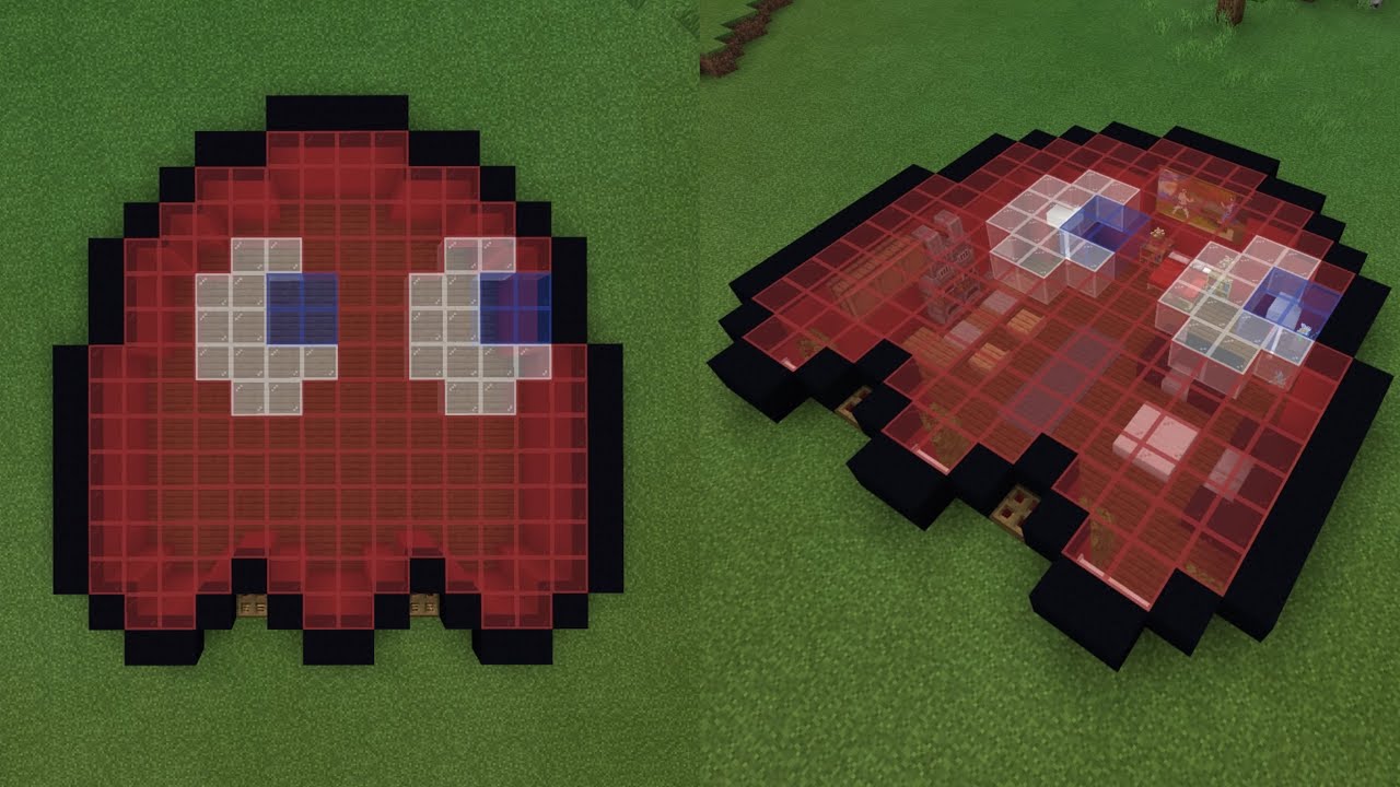 Minecraft | PAC-MAN Ghost House || Tutorial - YouTube