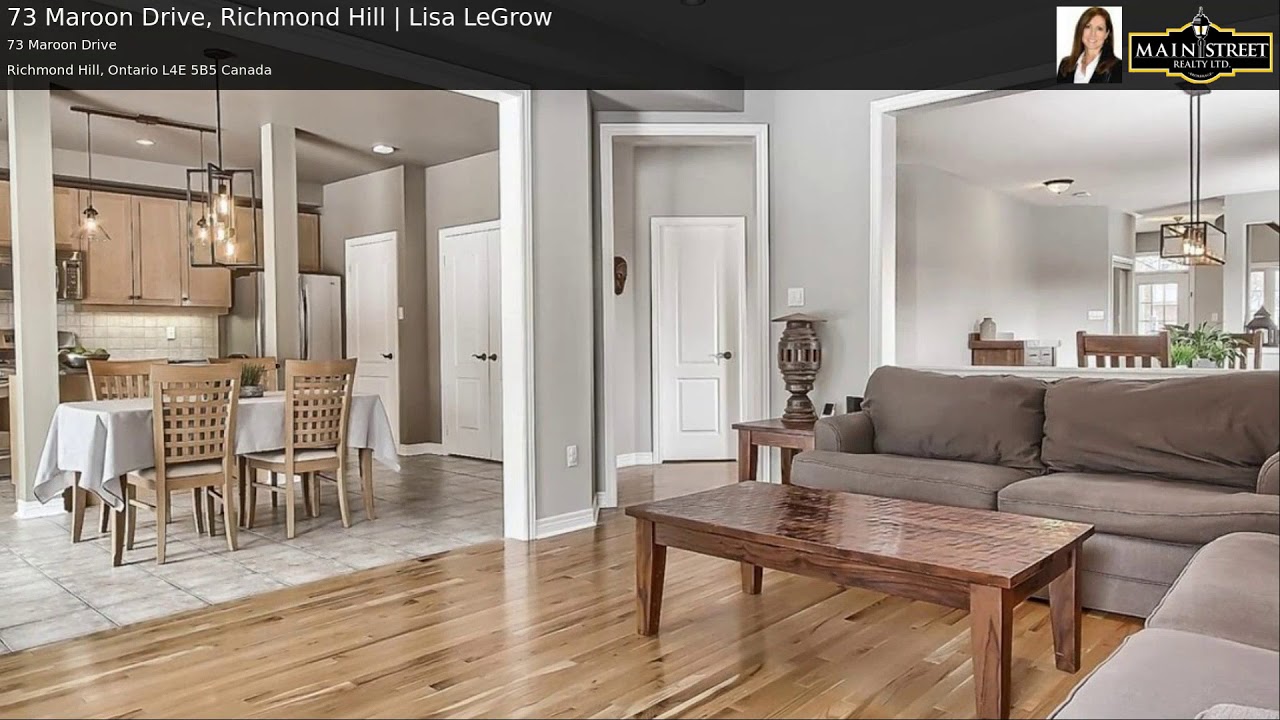73 Maroon Drive, Richmond Hill | Lisa LeGrow - YouTube