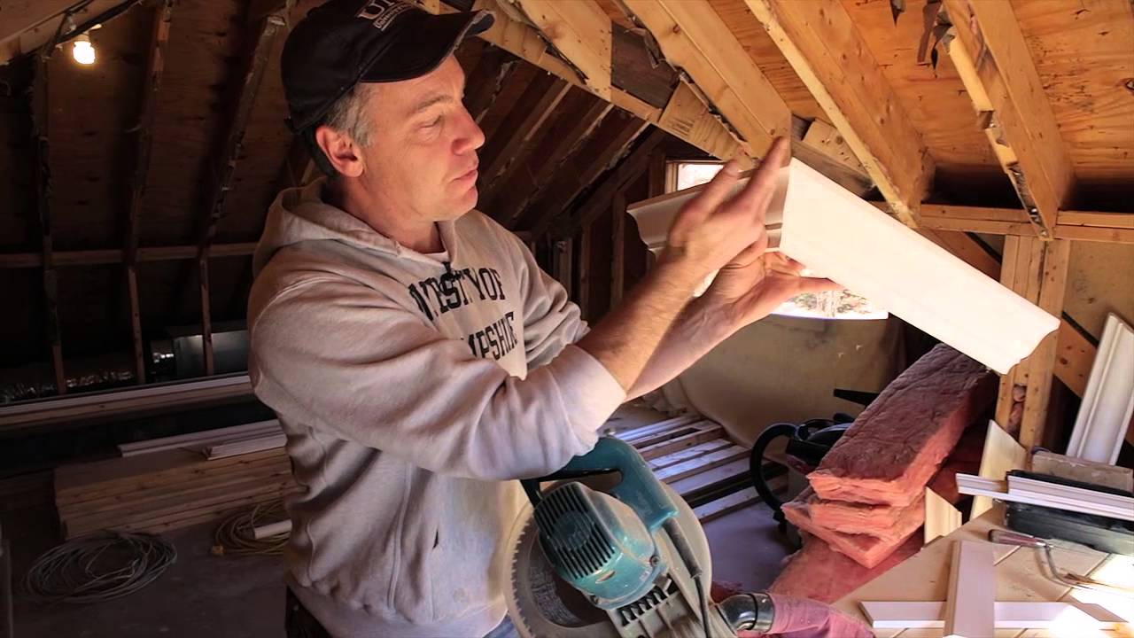 How to Install Crown Molding - YouTube