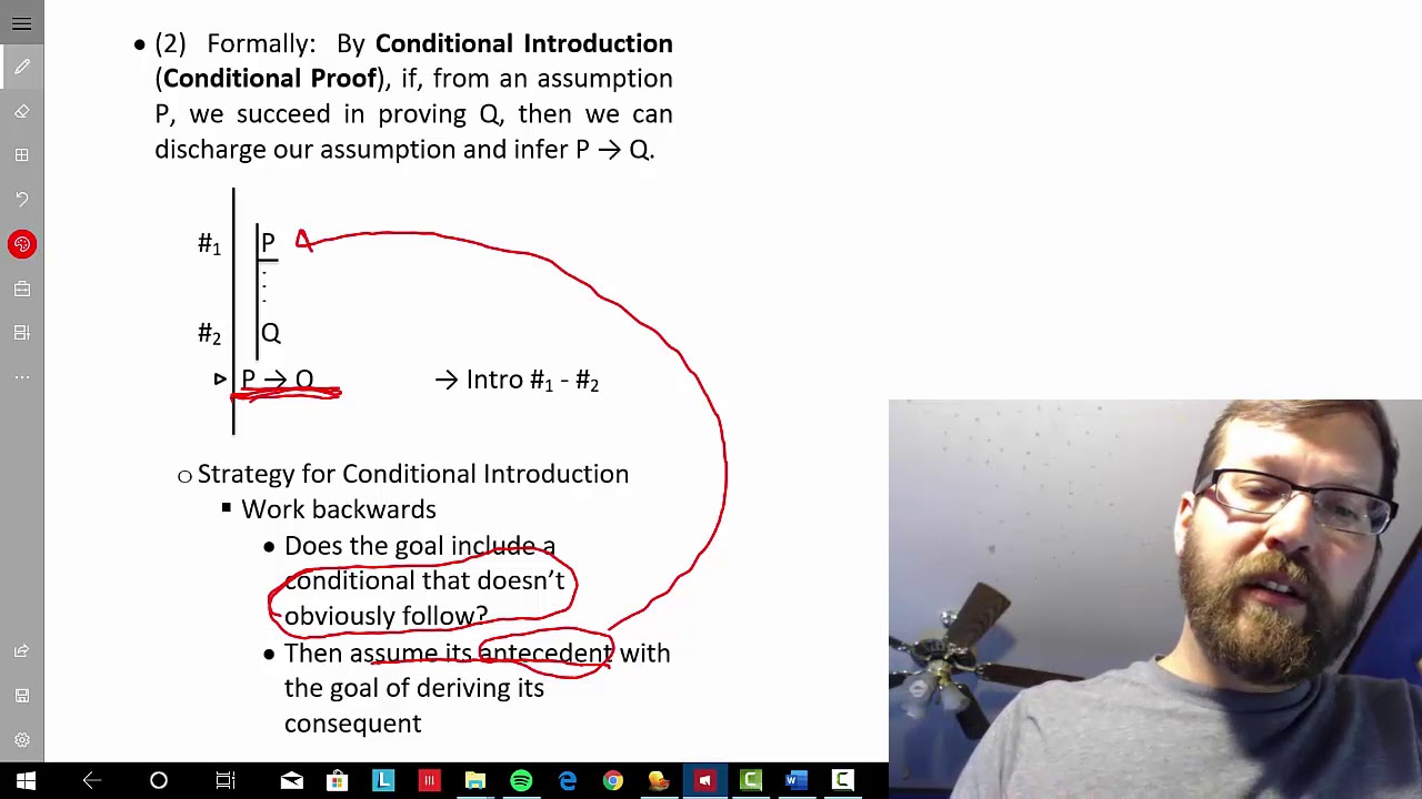 Material Conditional Rules in Fitch - YouTube