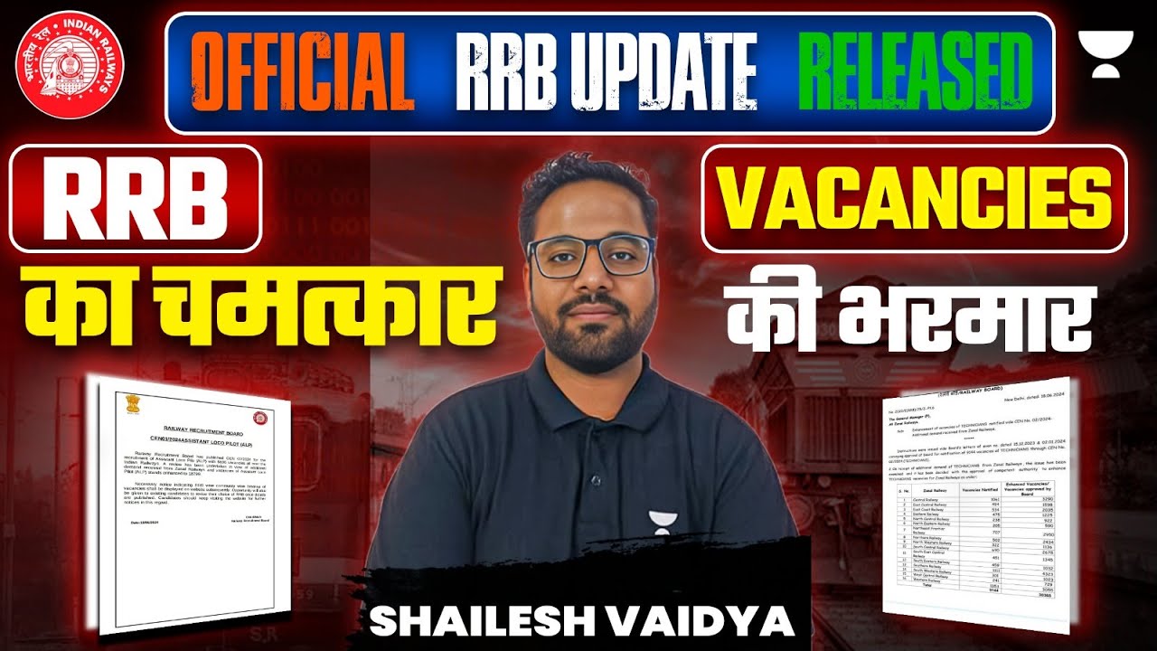 Official RRB Update Released | RRB का चमत्कार - Vacancies की भरमार ...