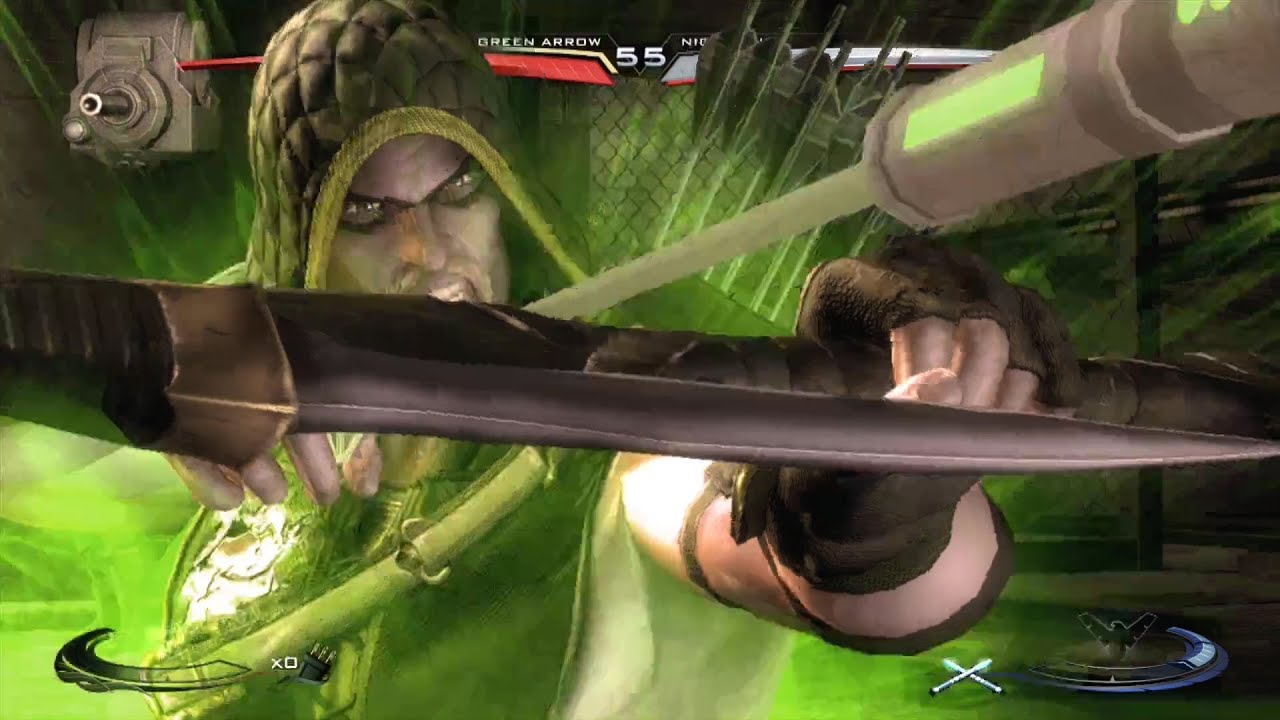 Injustice: Gods Among Us | Green Arrow | All Special Moves, Meter Burns ...