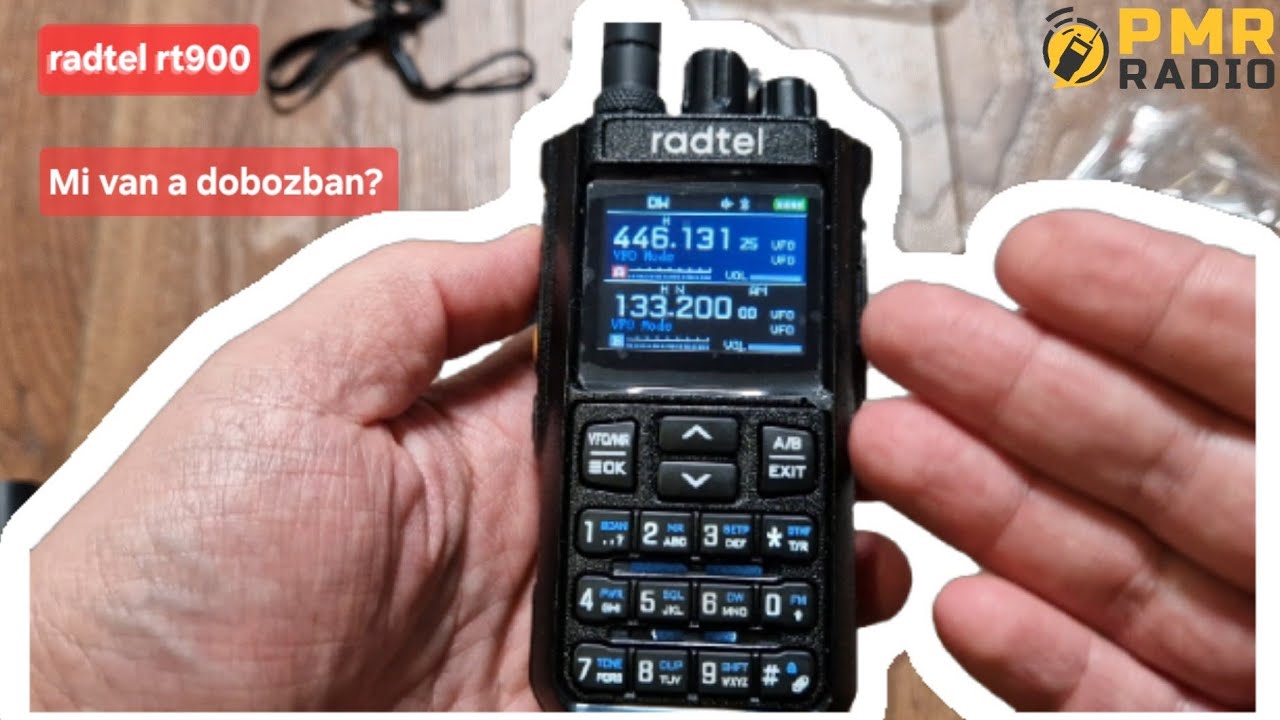Radtel RT900 VHF/UHF HAM adóvevő dobozbontás és gyors bemutató. # ...