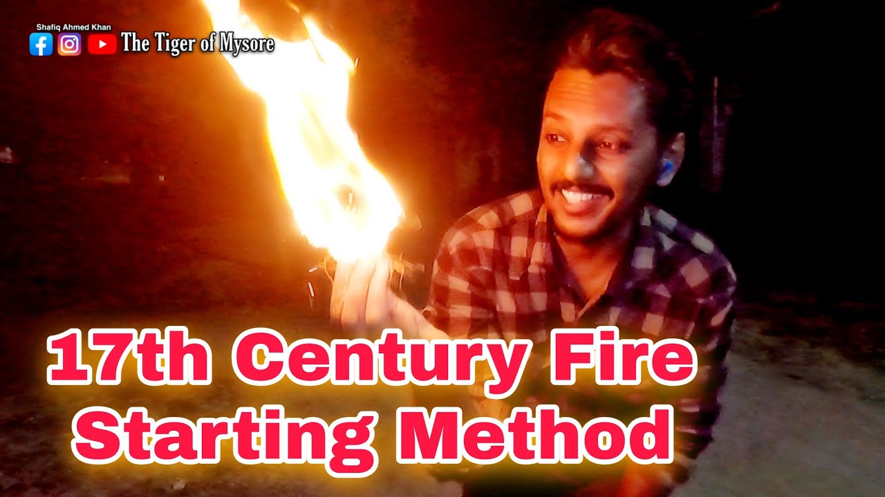 Fire Making Technique in 17th Century | Stone and Flint Method - YouTube