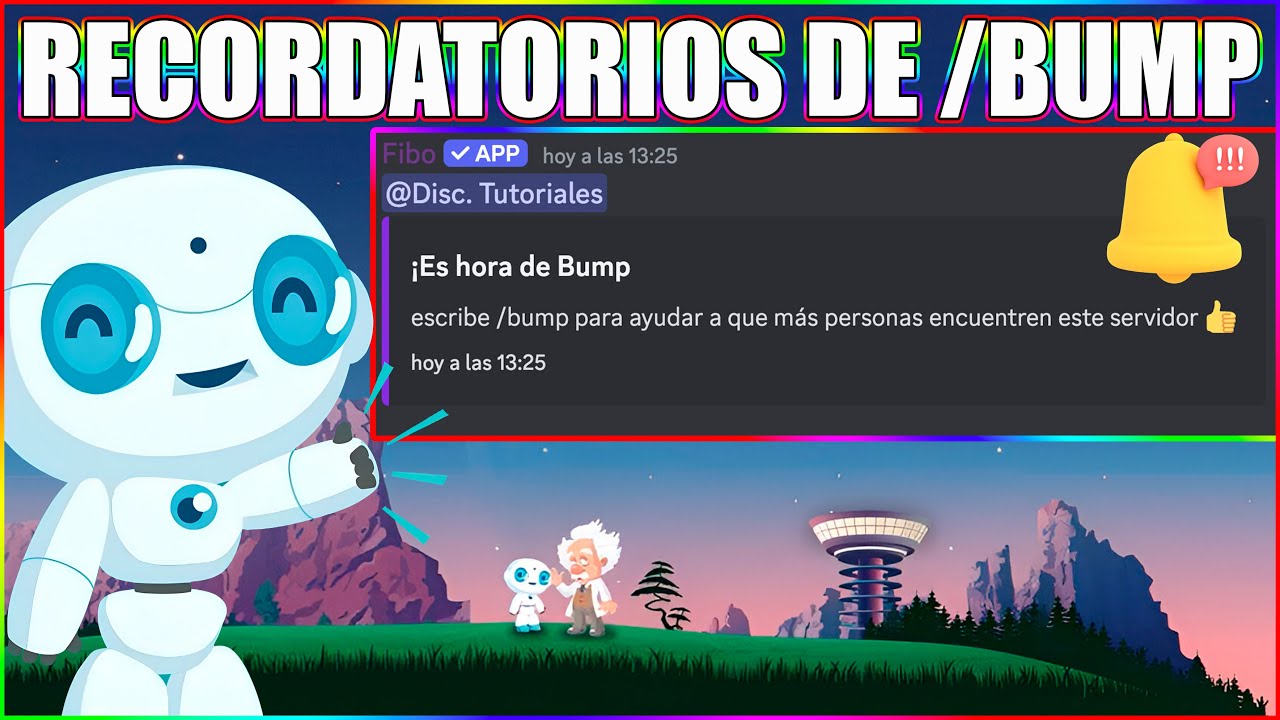 Fibo Bot 🤖 Recordatorio de Bump y aumentar miembros en Discord - YouTube